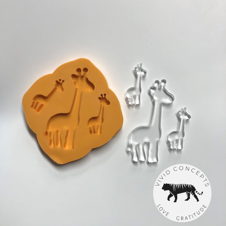 Giraffe Silicone Mold – Vivid Concepts Inc