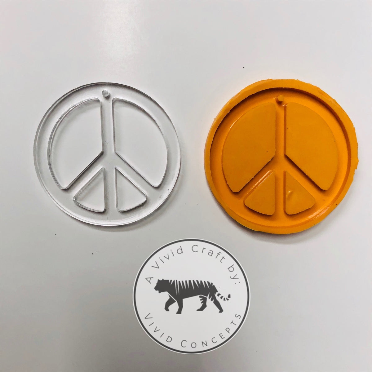 Peace Sign Silicone Mold – Vivid Concepts Inc